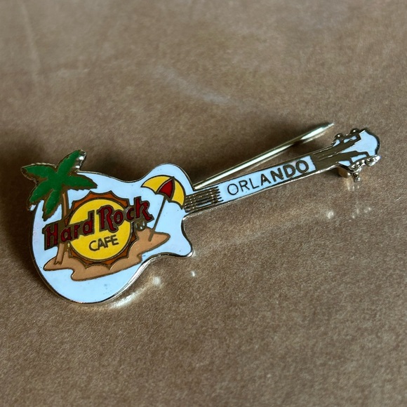 Hard Rock Cafe | Jewelry | Vintage Hard Rock Cafe Guitar Pin Orlando ...